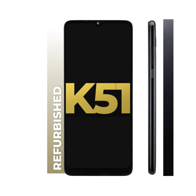 LCD and Digitizer Assembly for LG K51 / Q51 Black (with Frame ...